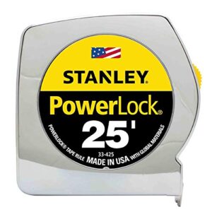 stanley 33-425 25-foot by 1-inch measuring tape, 4 pack