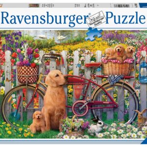 Ravensburger 15036 Cute Dogs in The Garden 500 Piece Puzzle for Adults - Every Piece is Unique, Softclick Technology Means Pieces Fit Together Perfectly