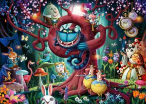 ravensburger most everyone is mad 1000 piece puzzle | unique alice in wonderland theme | quality softclick technology ensures perfect fit | ideal for adults and family | sustainable forestry practices