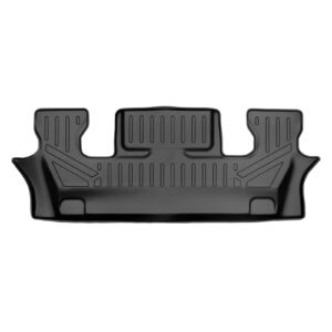 maxliner custom fit floor mats 3rd row liner black compatible with 2020-2023 ford explorer with 2nd row bucket seats