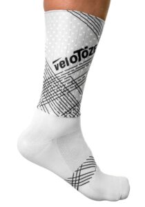 velotoze aero sock for bike racing - made with advanced aero fabric, uci compliant, for aerodynamic advantage in bike races and itt - designed for men and women