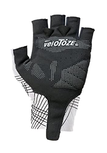 veloToze Aero Cycling Gloves Gel Padded Palm for Comfort - Aero Fabric Reduces Drag - Gloves for Men and Women’s Bike Racing (Black, Large)