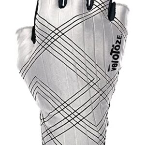 veloToze Aero Cycling Gloves Gel Padded Palm for Comfort - Aero Fabric Reduces Drag - Gloves for Men and Women’s Bike Racing (Black, Large)