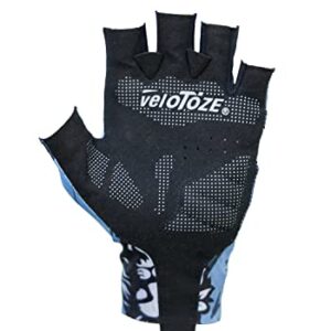 veloToze Aero Cycling Gloves Gel Padded Palm for Comfort - Aero Fabric Reduces Drag - Gloves for Men and Women’s Bike Racing (Black, Large)