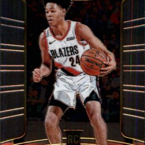 2018-19 Select Basketball #39 Anfernee Simons Portland Trail Blazers Concourse RC Rookie Official NBA Trading Card (made by Panini, Scan streaks are not on card)