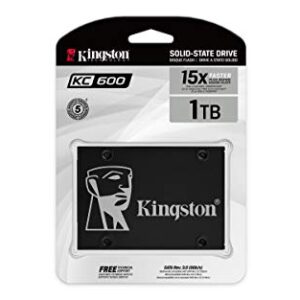 Kingston KC600 SSD SKC600/1024G Internal SSD 2.5", SATA Rev 3.0, 3D TLC, XTS-AES 256-bit encryption