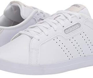 adidas Women's Courtpoint Cl X Tennis Shoe, White/White/Orbit Grey, 10