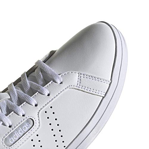 adidas Women's Courtpoint Cl X Tennis Shoe, White/White/Orbit Grey, 10