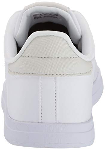 adidas Women's Courtpoint Cl X Tennis Shoe, White/White/Orbit Grey, 10