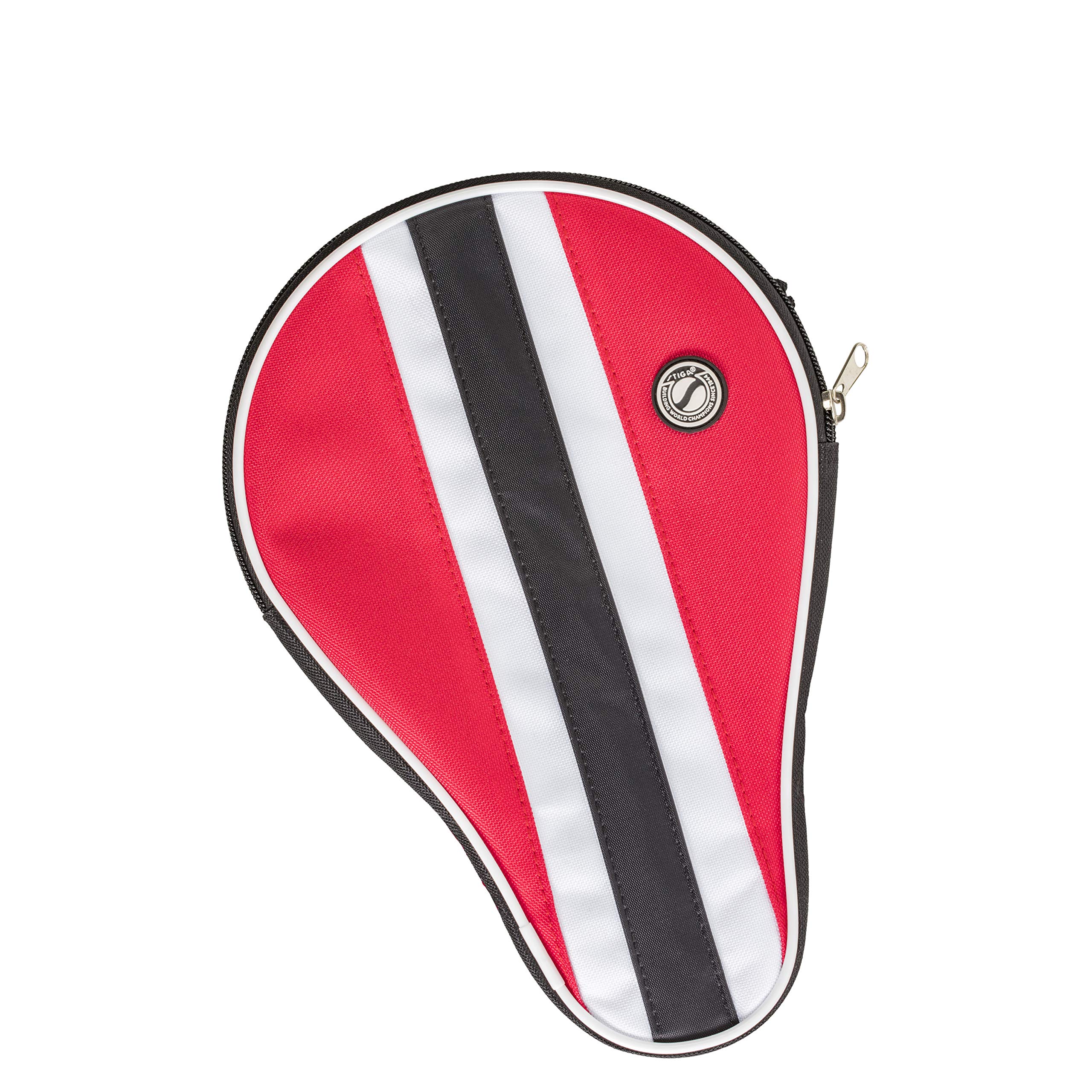 STIGA Table Tennis Racket Cover - Protects 1-2 Ping Pong Paddles, Red