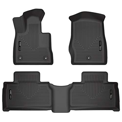 Husky Liners Weatherbeater Floor Mats | Fits 2020 - 2024 Ford Explorer | Front & 2nd Row, 4-pc Black - 99321