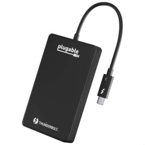 plugable 2tb thunderbolt 3 external ssd nvme drive (up to 2400mbs/1800mbs r/w)