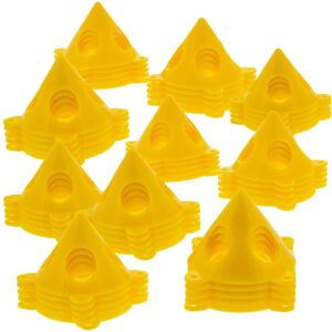 u.s. art supply yellow cone canvas and cabinet door risers - acrylic and epoxy pouring paint canvas support stands (pack of 20) great to get your canvas or cabinet doors pyramid triangle risers