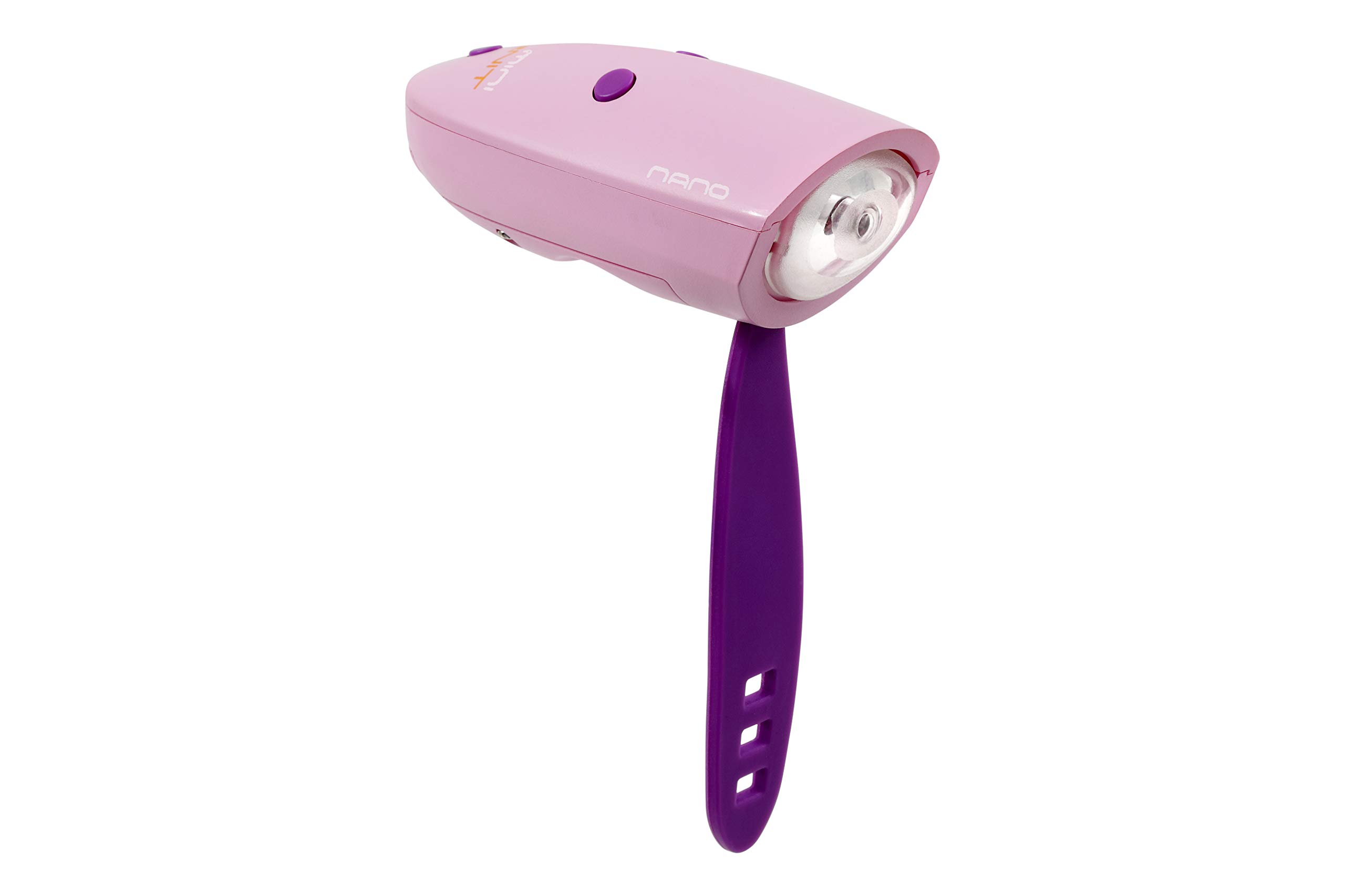 Hornit Mini Nano - Bike & Scooter Horn and Light for Children and Kids - 15 Sound Effects / 3 Light Settings (Pink/Purple)