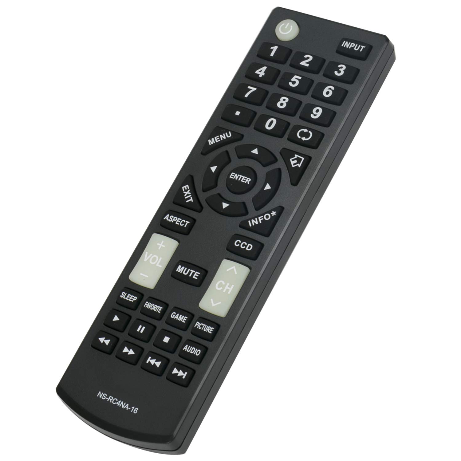 New NS-RC4NA-16 Remote Control Suit for Insignia LED HDTV NS-39D220NA16 NS-24D420NA16 NS-32D420NA16 NS-40D420NA16 NS-43D420NA16 NS-48D420NA16 NS-50D420NA16 NS-55D420NA16 NS-50D421NA16 NS-55D421NA16