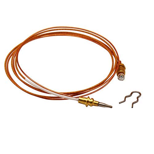 MENSI 110186-01 Thermocouple 33 Inches Wire Clip Mounted Desa Comfort Glow Vanguard line of Blue Flame Unvented Vent-Free Gas heaters Thermo Coupler Sensor