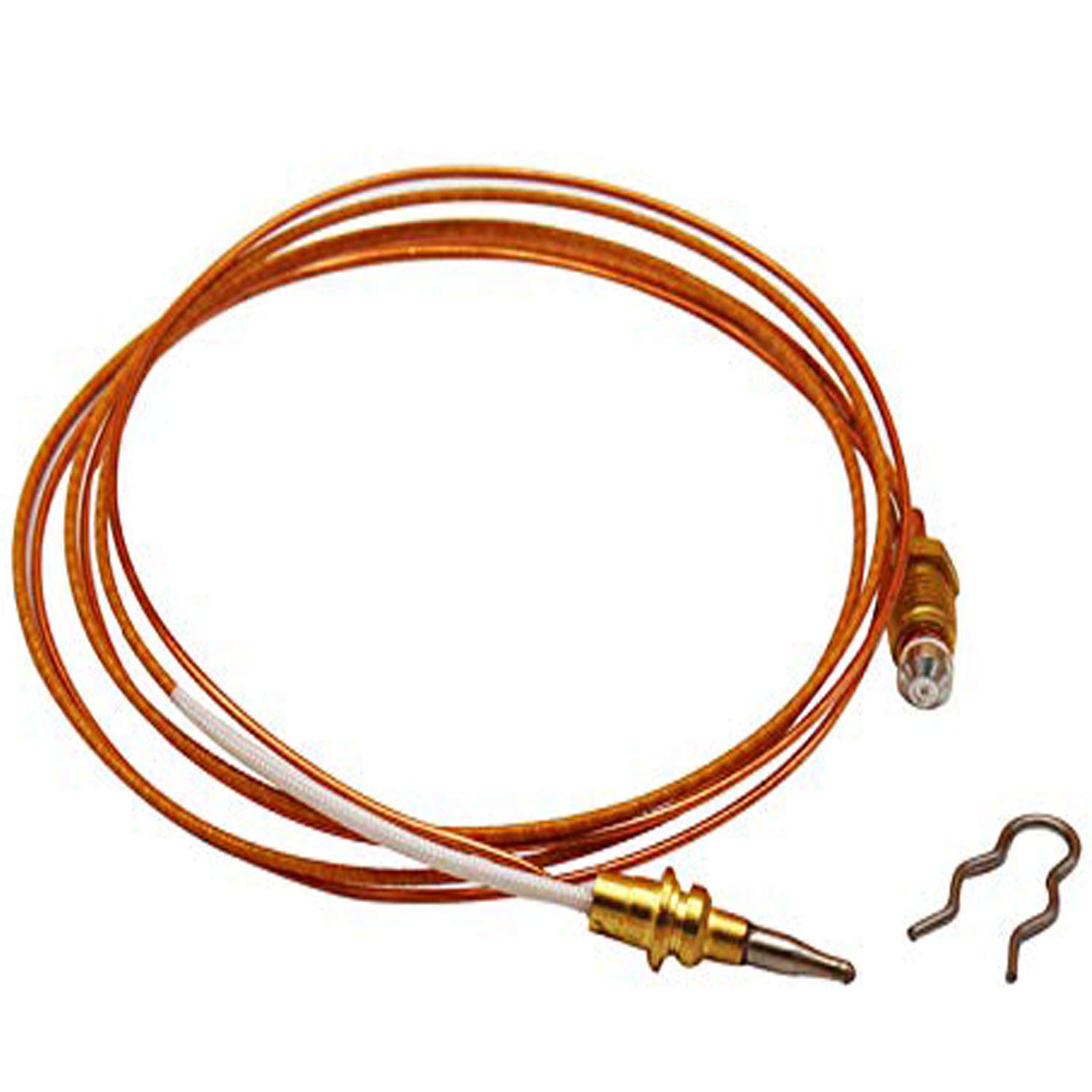 MENSI 110186-01 Thermocouple 33 Inches Wire Clip Mounted Desa Comfort Glow Vanguard line of Blue Flame Unvented Vent-Free Gas heaters Thermo Coupler Sensor