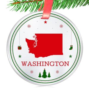 elegant chef washington state christmas ornament- tree hanging wa lover christmas decorations