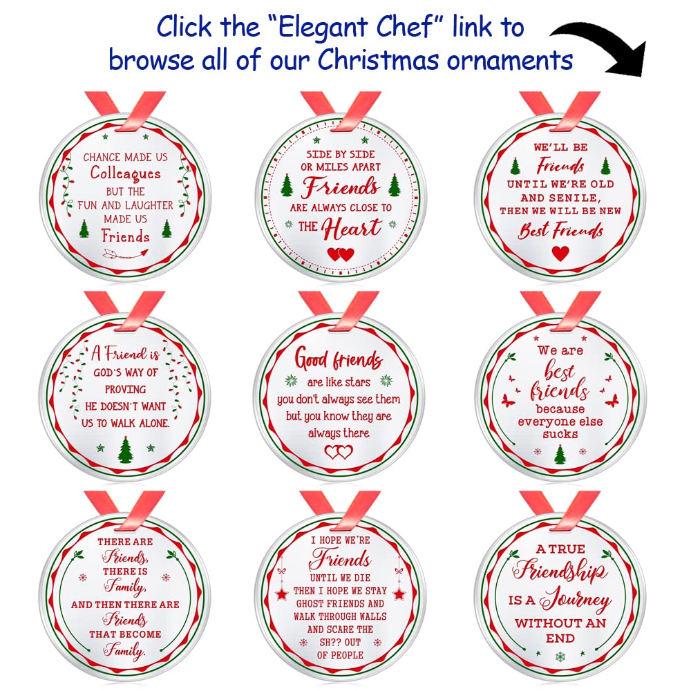 Elegant Chef Washington State Christmas Ornament- Tree Hanging WA Lover Christmas Decorations