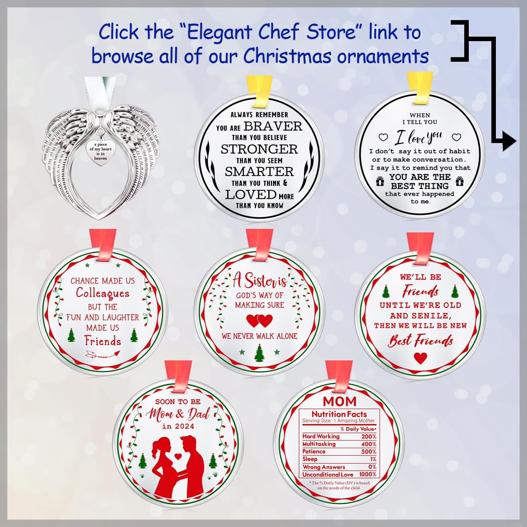 Elegant Chef Washington State Christmas Ornament- Tree Hanging WA Lover Christmas Decorations