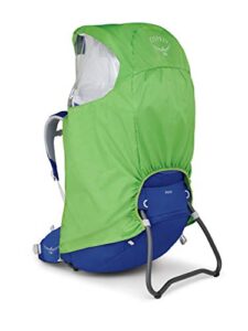 osprey poco child carrier backpack raincover, electric lime