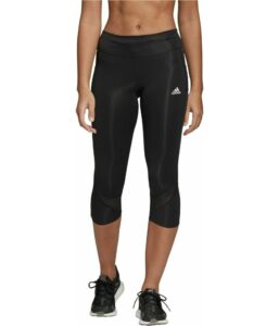 adidas women's own the run 3/4 tights, black, small