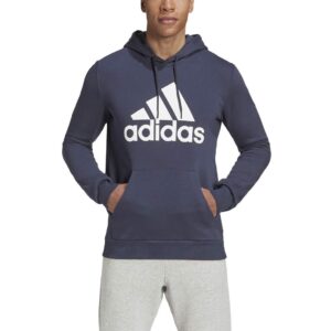 adidas mens badge of sport french terry hoodie ink large