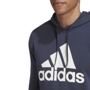 adidas mens Badge of Sport French Terry Hoodie Ink Large