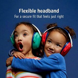 3M Kids Hearing Protection, Noise Reduction Rating (NRR) 22 dB, Ear Muffs For Children, Adjustable Headband, Studying, Quiet, Concerts, Events, Fireworks, For Indoor & Outdoor Use, Red (PKIDSB-RED)