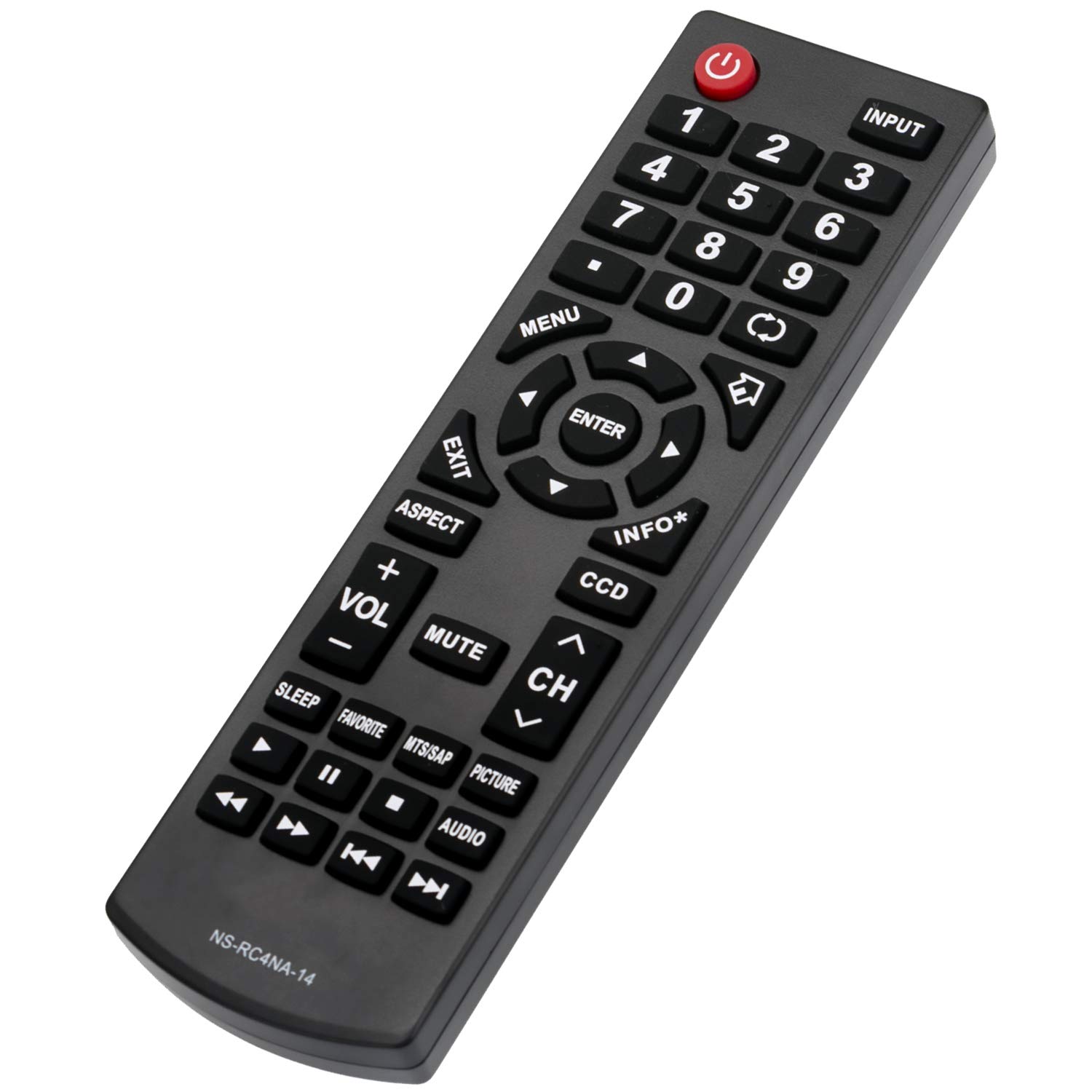 New NS-RC4NA-14 Remote Control Suit for Insignia TV NS-32D312NA15 NS-24D510NA15 NS-40D510MX15 NS-42D510NA15 NS-40D510NA15 NS-48D510NA15 NS-32D511NA15 NS-50D550MX15 NS-50D550NA15 NS-55D550NA15