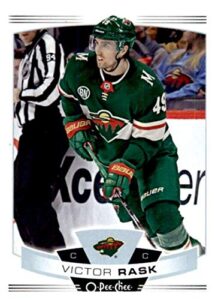 2019-20 o-pee-chee #7 victor rask minnesota wild nhl hockey trading card