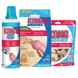 kong - dog treat combo - easy treat, snacks and ziggies - puppy treats for small puppies