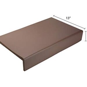 Kidkusion Soft Seat Edge Cushion | Made in USA | 108" | Brown | Fireplace Cushion and Hearth Pad