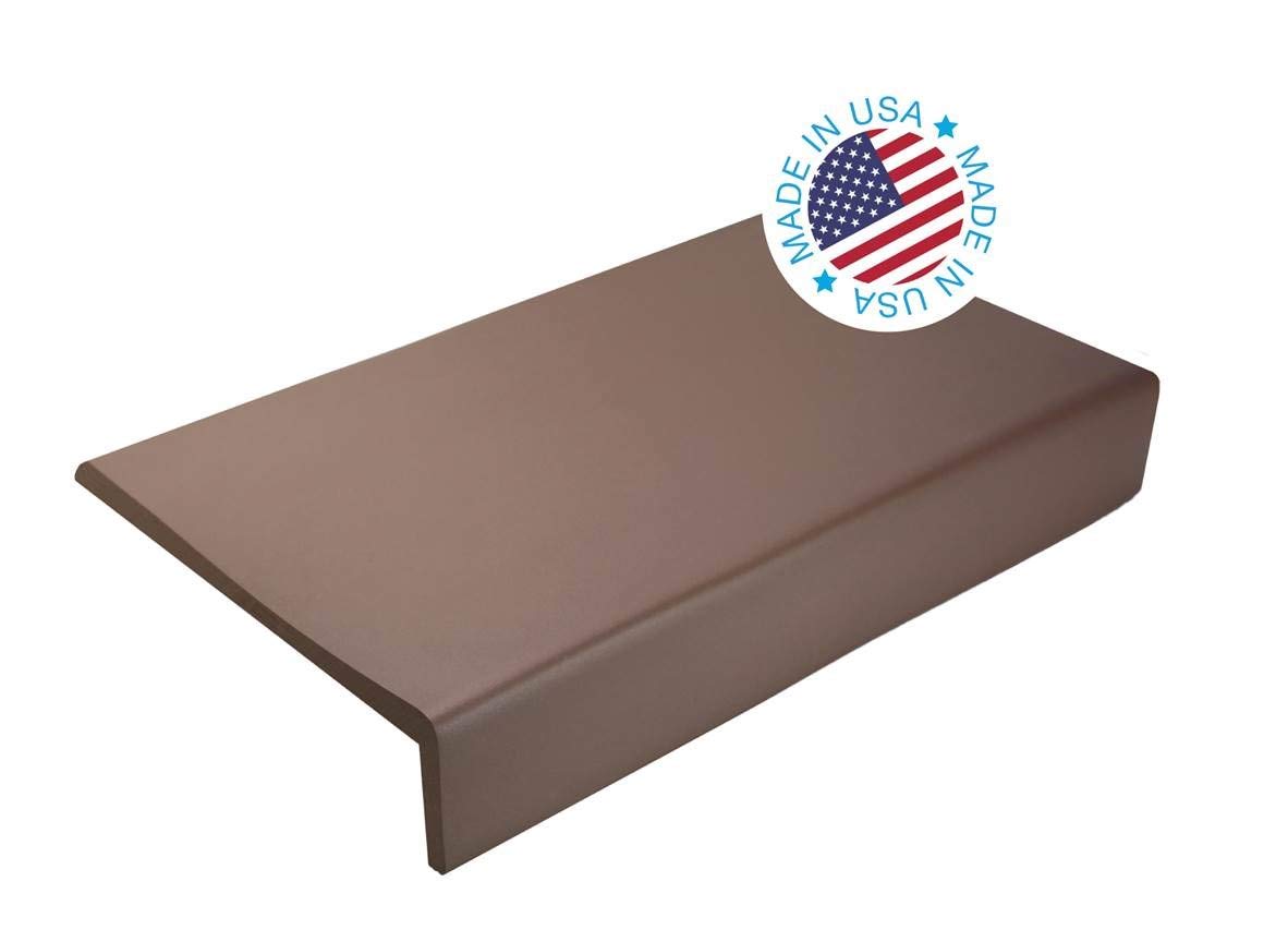 Kidkusion Soft Seat Edge Cushion | Made in USA | 108" | Brown | Fireplace Cushion and Hearth Pad