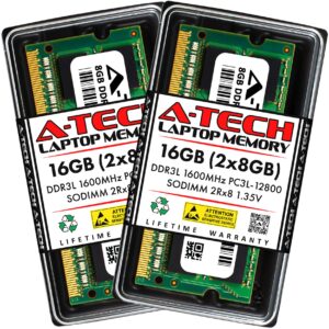 a-tech 16gb kit (2x8gb) ram for dell latitude e7440, e7240, e6540, e6440, e5540, e5440 laptop | ddr3/ddr3l 1600 mhz sodimm pc3l-12800 memory upgrade