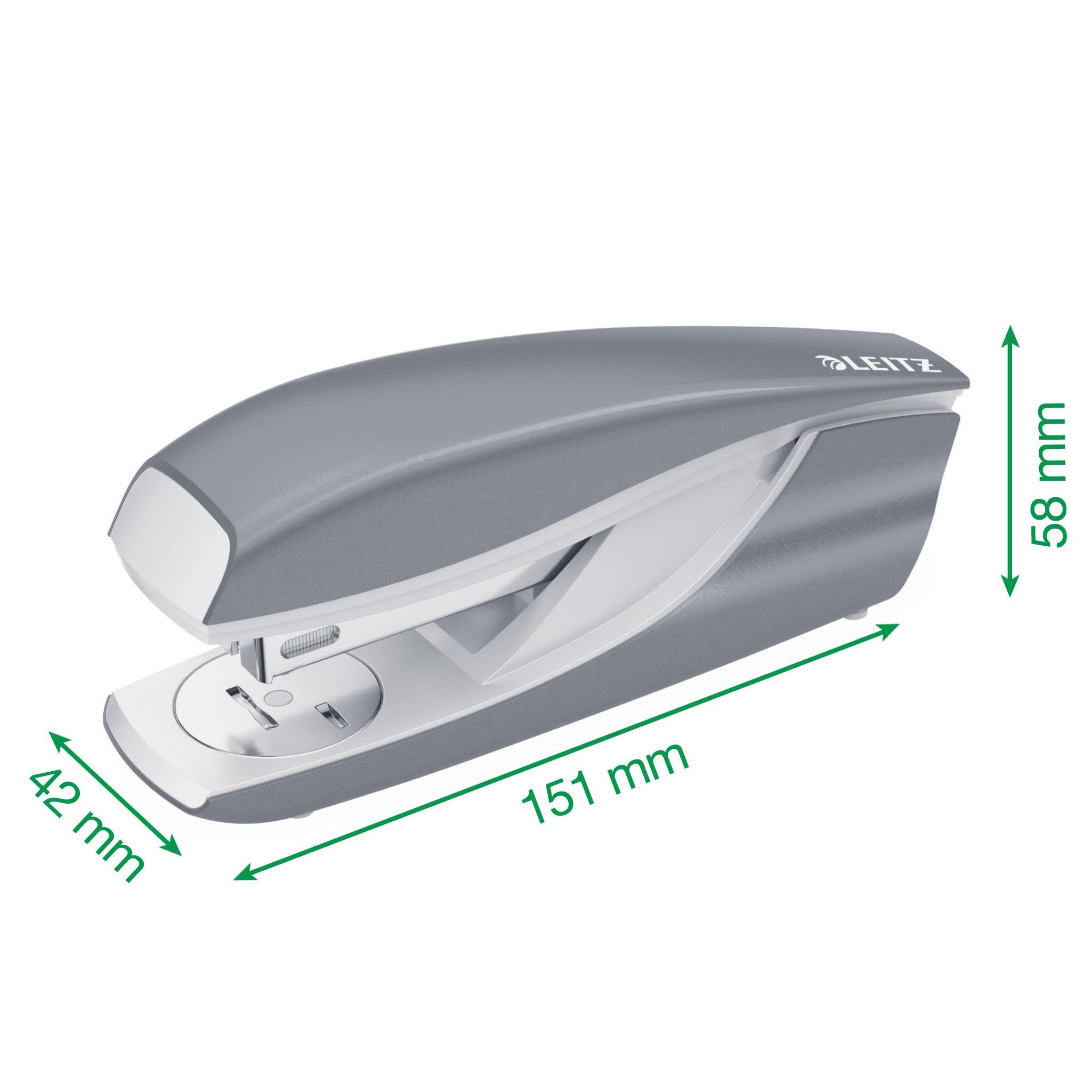 Leitz Stapler, 30 Sheet Capacity, Ergonomic Metal Body, Includes Staples, Wow Range, 55022016 - Yellow