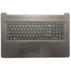 replacement for hp pavilion17by 17-by 17ca 17-ca 17q-cs laptop upper case palmrest touchpad with keyboard assembly part l22750-001 6070b1308103 grey