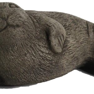 Sea Lion Garden Statue Sea Animal Concrete Sculpture Cement Otter Figure Cast Stone