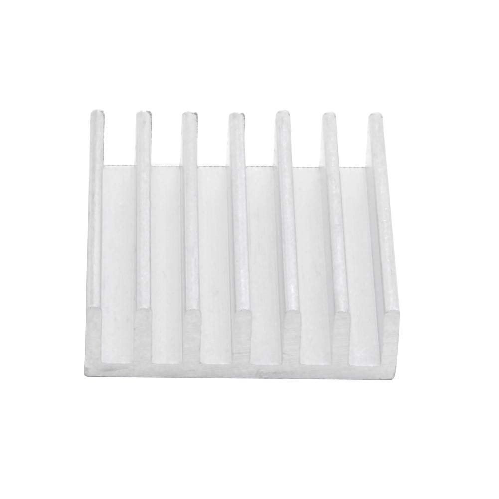 20pcs Aluminum Heatsink 20x20x6mm / 0.79x0.79x0.24 inches with Thermal Conductive Adhesive Tape for Electronic Chip MOS IC Diode Triode Cooling Heat Dissipation