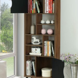 OS Home and Office Display bookcase, Danish Walnut