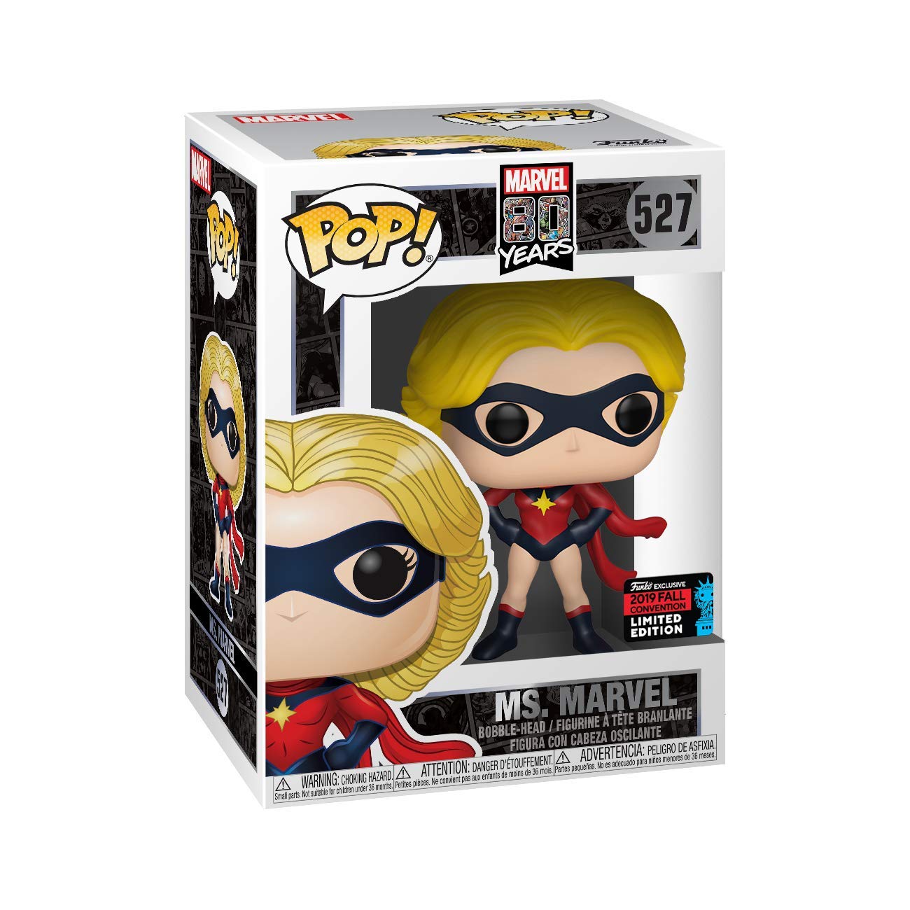 Funko Ms. Marvel NYCC 2019 Convention Limited Edition 80 Years Marvel Exclusive POP!