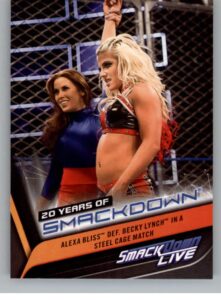 2019 topps wwe smackdown live 20 years of smackdown #sd-37 alexa bliss wrestling trading card