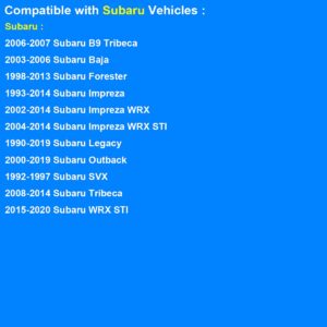 Engine Thermostat with Gasket Replace 21200AA072 Compatible with Subaru - 1998-2013 Forester, 1993-2014 Impreza WRX STI, 1990-2019 Legacy, 2000-2019 Outback, 2008-2014 Tribeca, 2015-2020 WRX STI, More