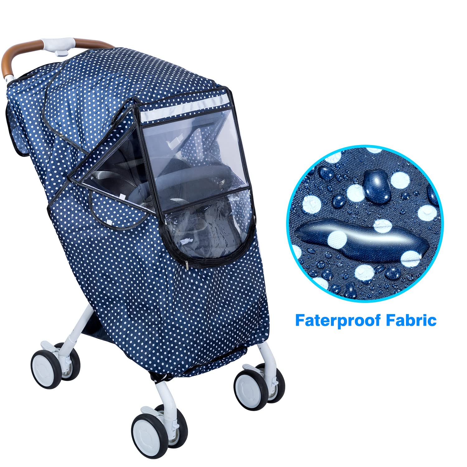 Stroller Rain Cover,Stroller Cover for Winter,Universal Stroller Accessory,Waterproof,Windproof,Breathable,Protect from Rain Wind Snow,Cold,Baby Travel Weather Shield