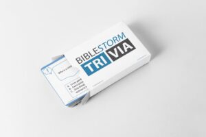 biblestorm fun, educational bible trivia card game - flashcards for bible study - 50 questions with multiple scripture references per answer - play by yourself or with family and friends