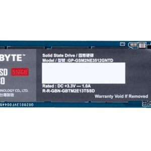 Gigabyte NVMe 1.3/ M.2/ PCIe 3.0x4/ 512GB SSD (GP-GSM2NE3512GNTD)