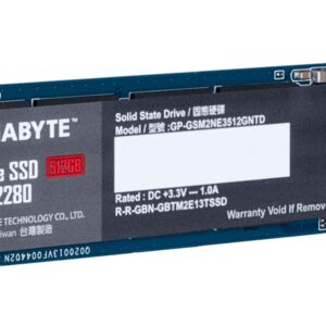 Gigabyte NVMe 1.3/ M.2/ PCIe 3.0x4/ 512GB SSD (GP-GSM2NE3512GNTD)