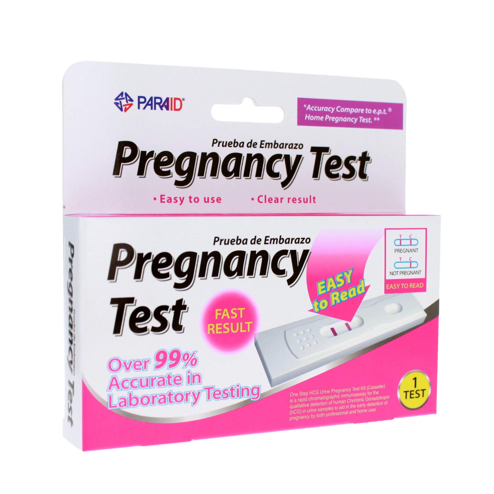 Paraid Home Pregnancy Test Kit Clear Fast Results 3 Pack