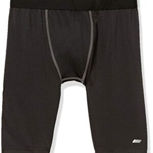 Amazon Essentials Men's Control Tech 9" Short, Black, Small