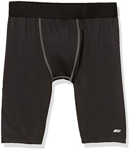 Amazon Essentials Men's Control Tech 9" Short, Black, Small